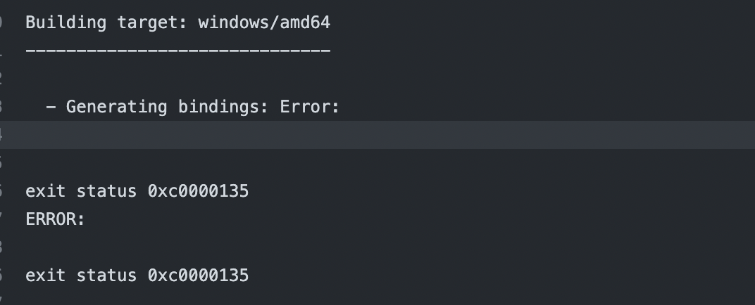 Bindings build fail on windows server gh action · Issue #1905 · wailsapp/wails · GitHub