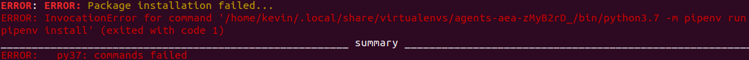 Error Running Tox E Py37 Deprecated · Issue 711 · Fetchai Agents Aea · Github
