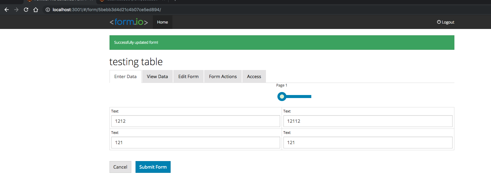 Table not working in a form submission view · Issue #577 · formio/formio · GitHub
