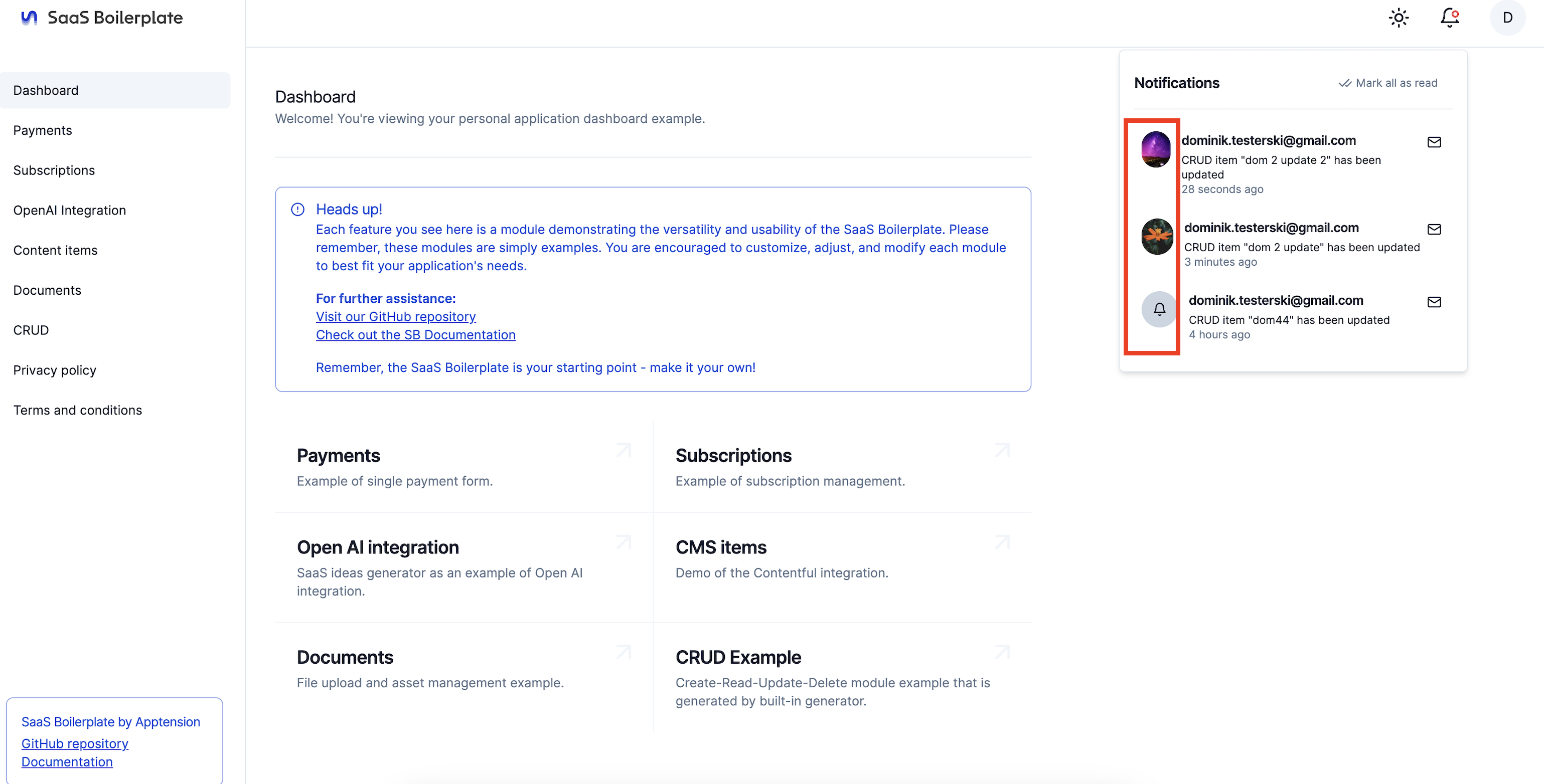 Different avatars of one user in the notification widget · Issue #293 · apptension/saas ...