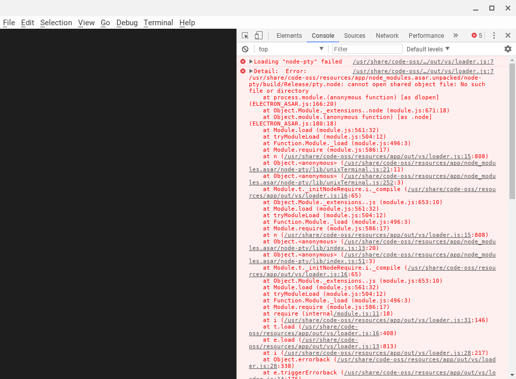 Build: Loading "node-pty" failed after cross-compiling to arm64 · Issue #61623 · microsoft ...