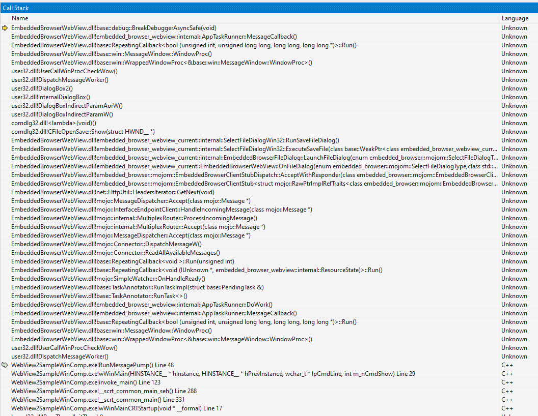 [WebView2SampleWinComp] Reentrancy issue when printing from context menu or “ctrl + p” · Issue ...