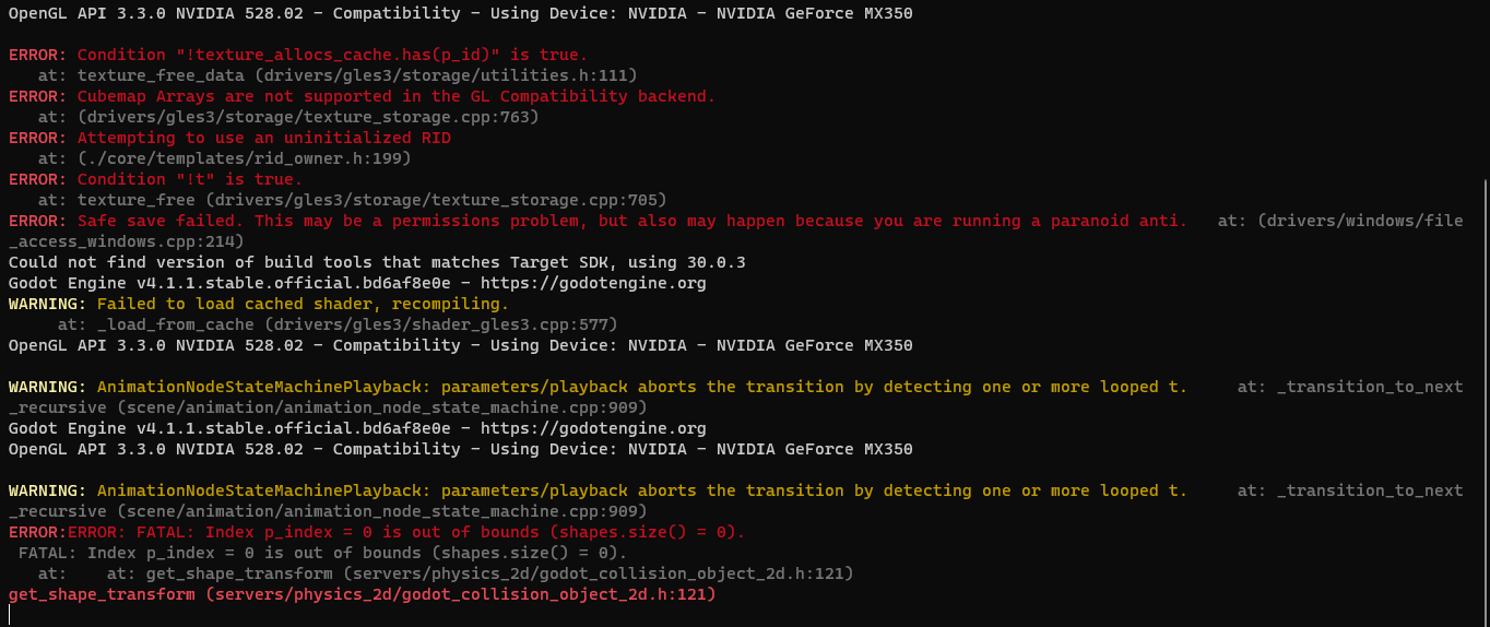 Strange game crash 4.1.1 stable · Issue #79608 · godotengine/godot · GitHub