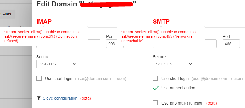 Cant Log In Any Smtp · Issue 2232 · Rainlooprainloop Webmail · Github 