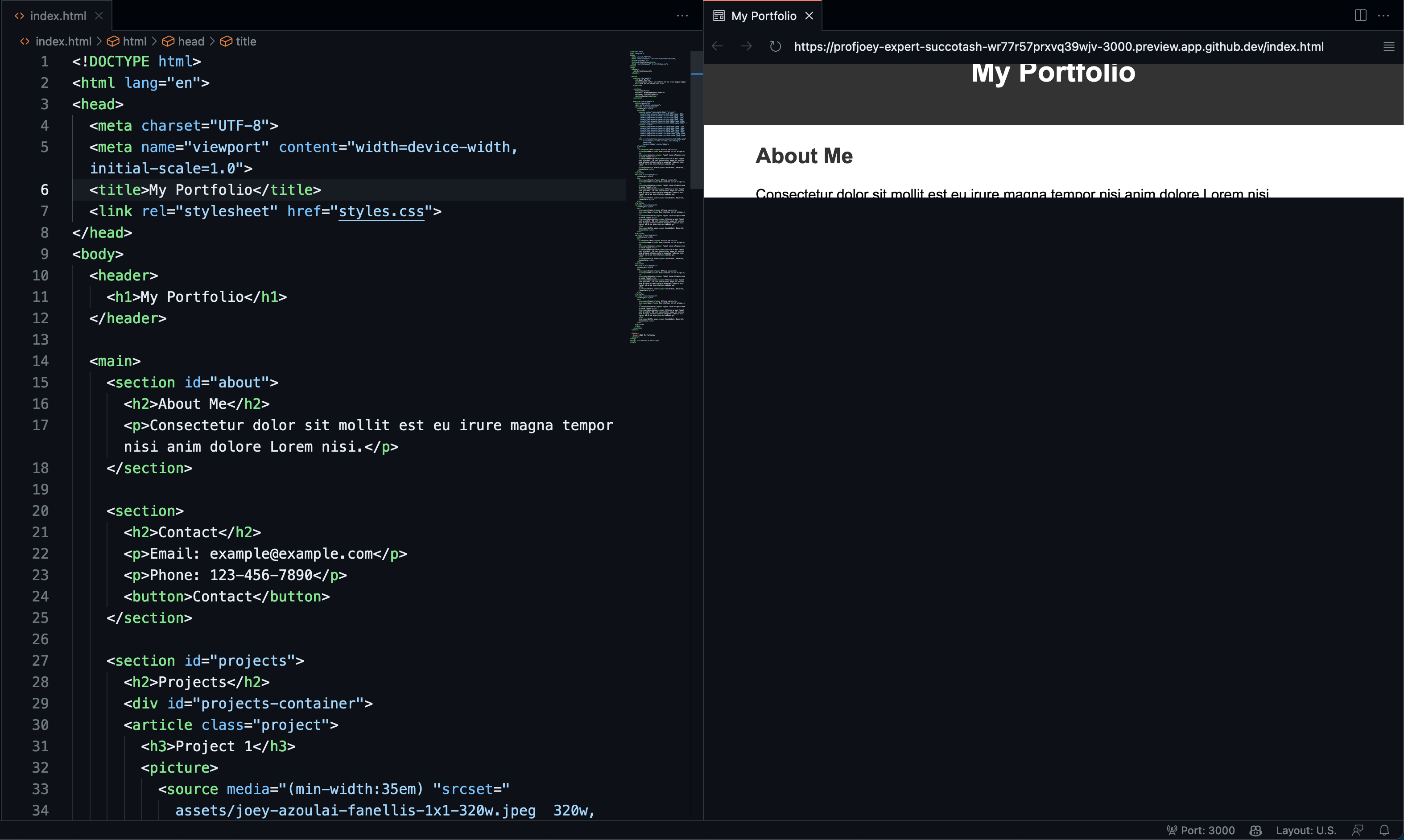 Live Preview Extension Doesnt Display Window At Full Height In Codespaces · Issue 534
