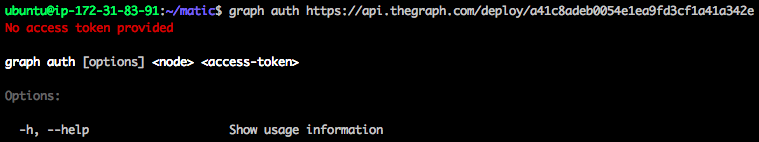 No access token provided · Issue #1016 · graphprotocol/graph-node · GitHub