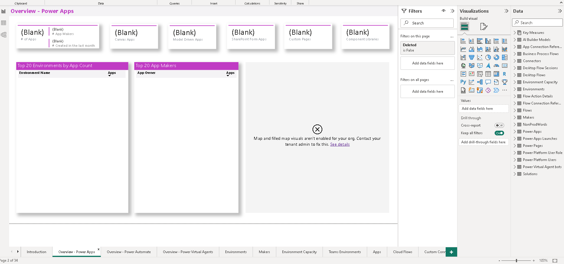 [CoE Starter Kit - BUG] Power BI Report Error (Production_CoEDashboard_August2023.pbit) · Issue ...