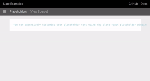Placeholder is shown multiple times in empty editor · Issue #2945 · ianstormtaylor/slate · GitHub