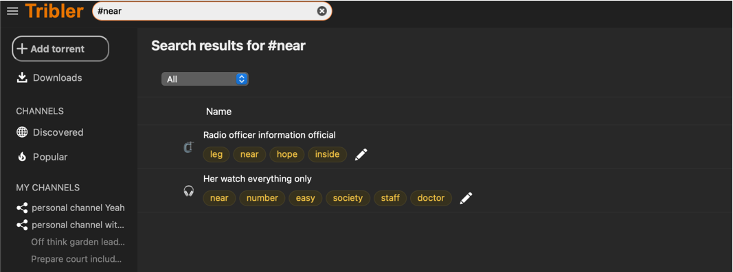 [Tags] Click on tag · Issue #6551 · Tribler/tribler · GitHub