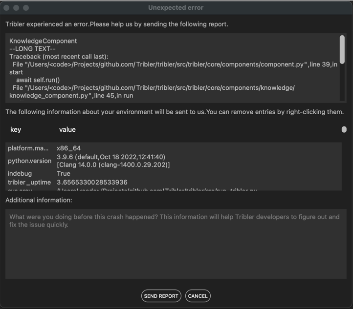 Feedbackdialog Replace Its Content With The Sentry Event · Issue 7422 · Triblertribler · Github 