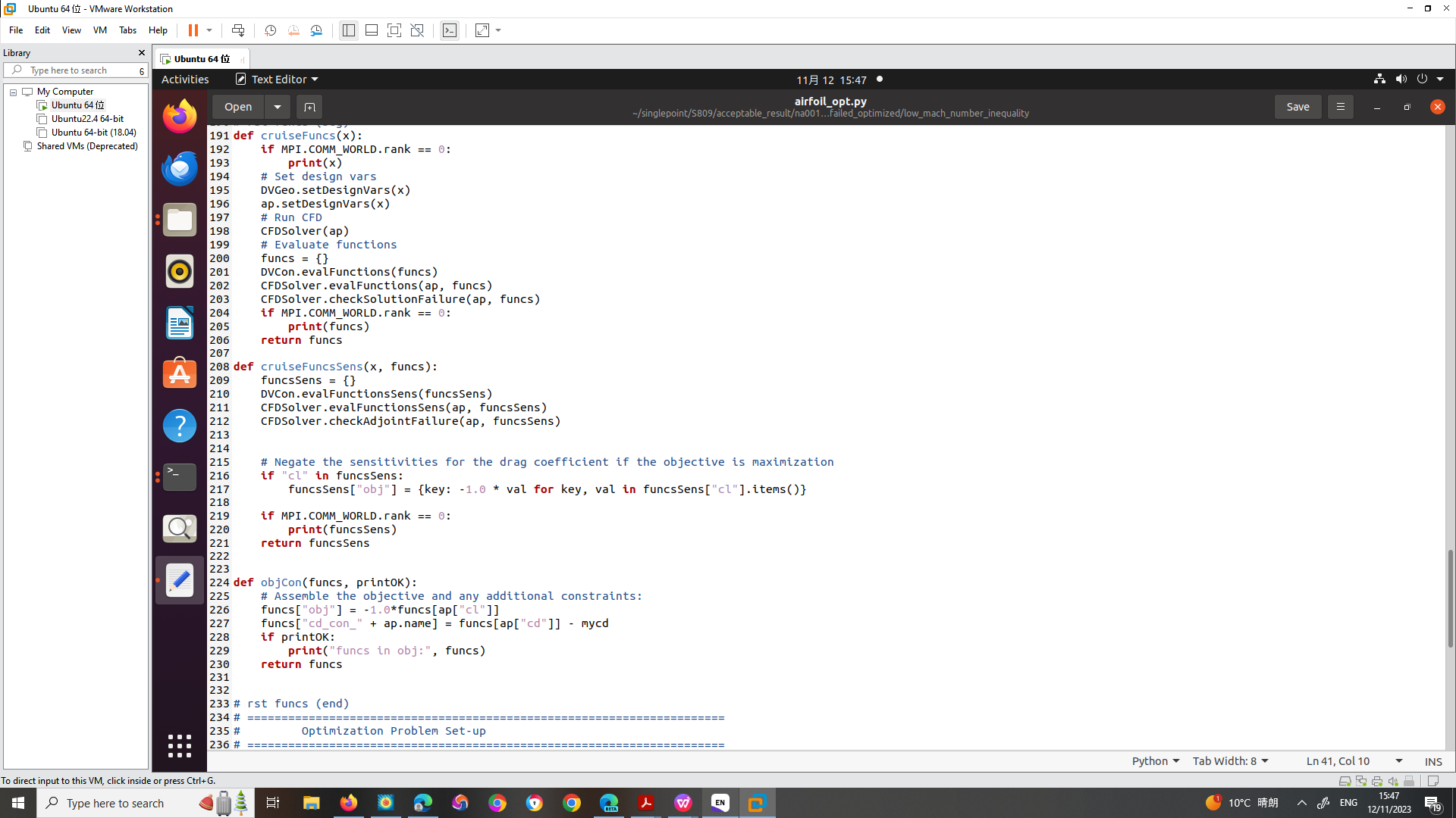 failed optimization at low mach number 0.044 at maximization lift for single point optimization ...