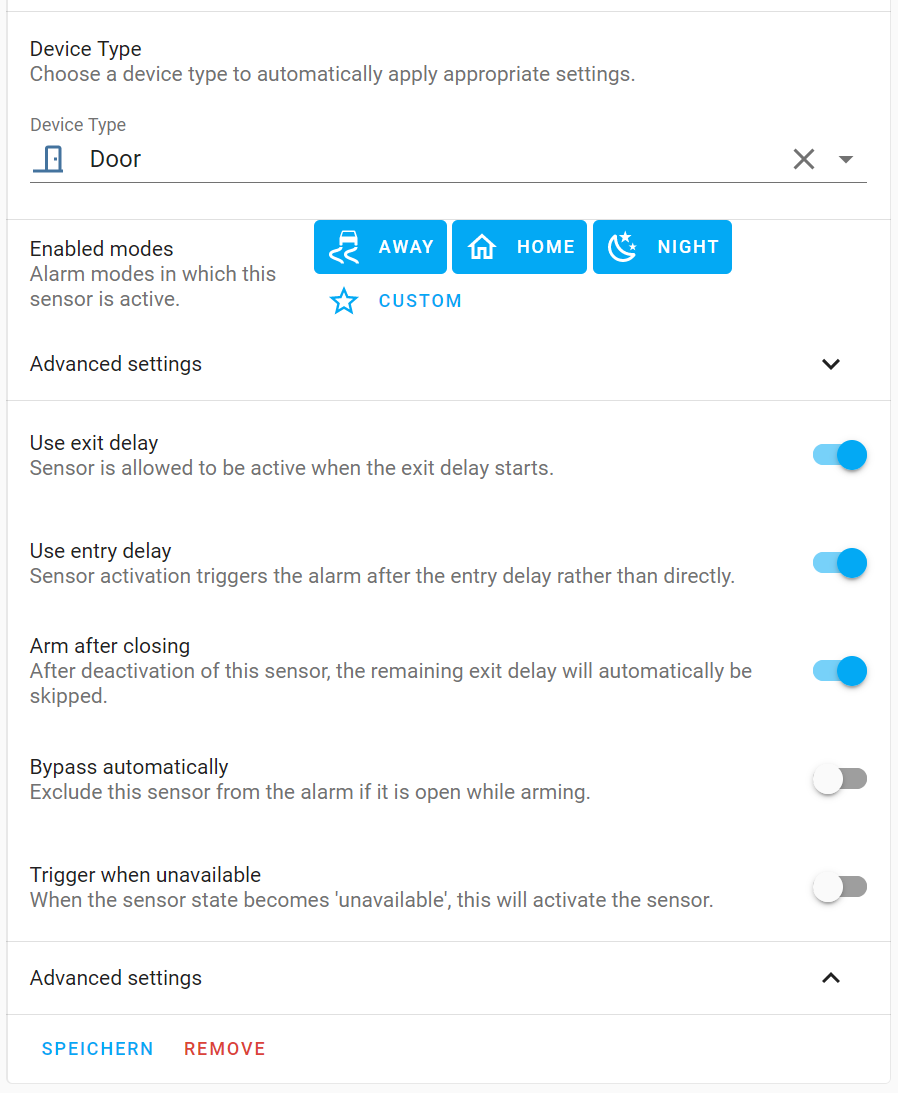 Alarm system can be armed in AWAY mode even one sensor is in open state · Issue #292 ...