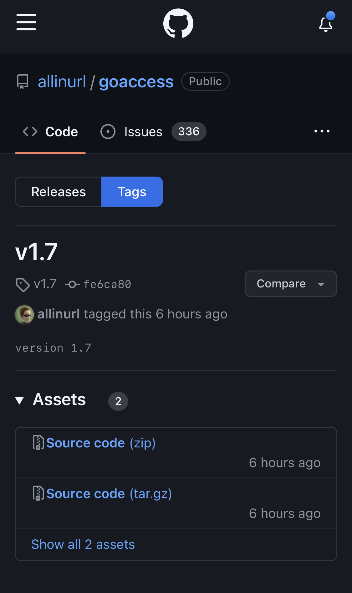 Link Release Notes · Issue 2436 · Allinurl Goaccess · Github