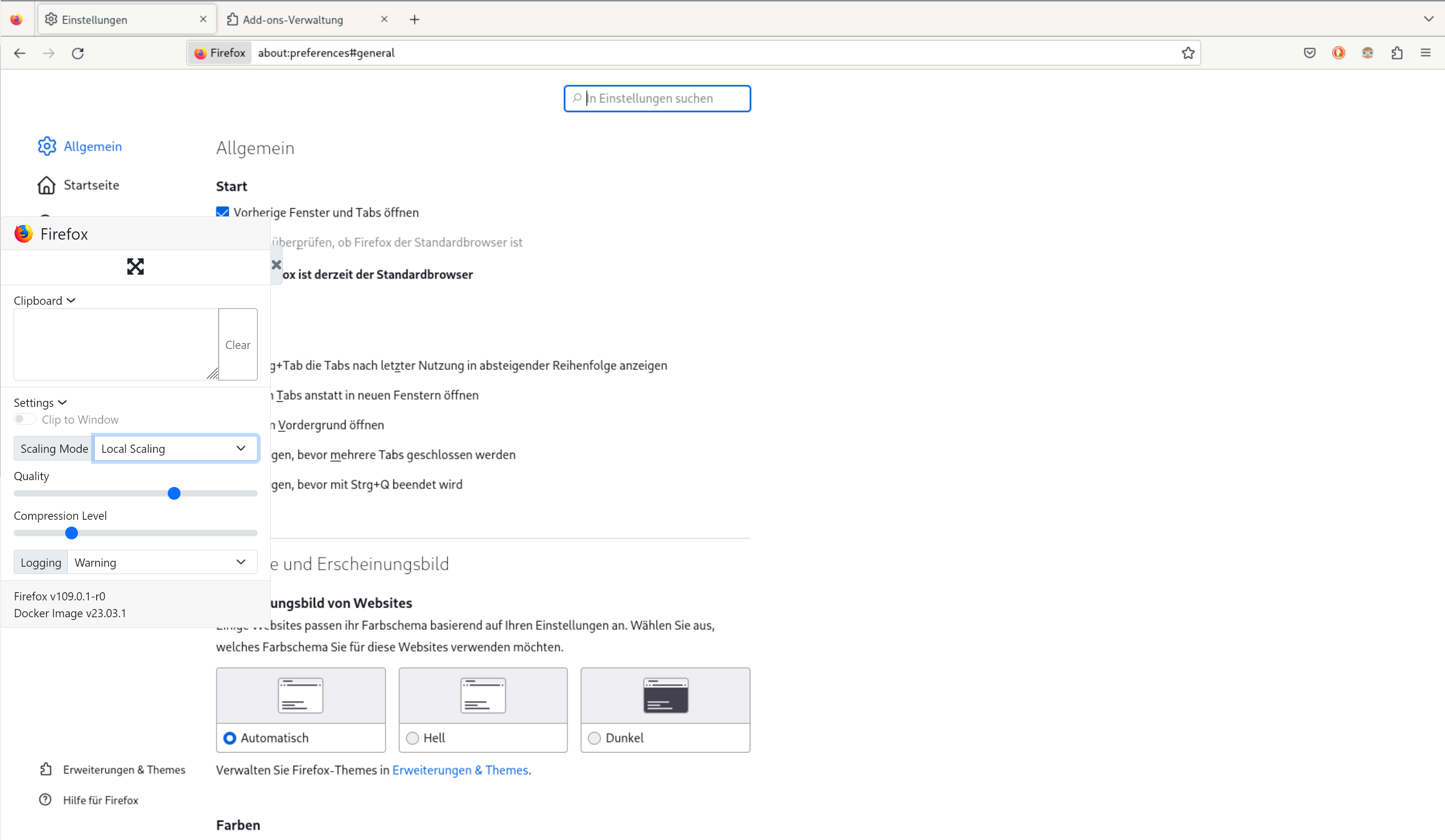 Changing scaling method on the fly only possible once · Issue #2 · Mincka/ha-addons · GitHub
