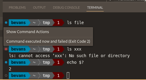Integrated Terminal Shell Integration powerline last_pipeline_status always 1 · Issue #157990 ...