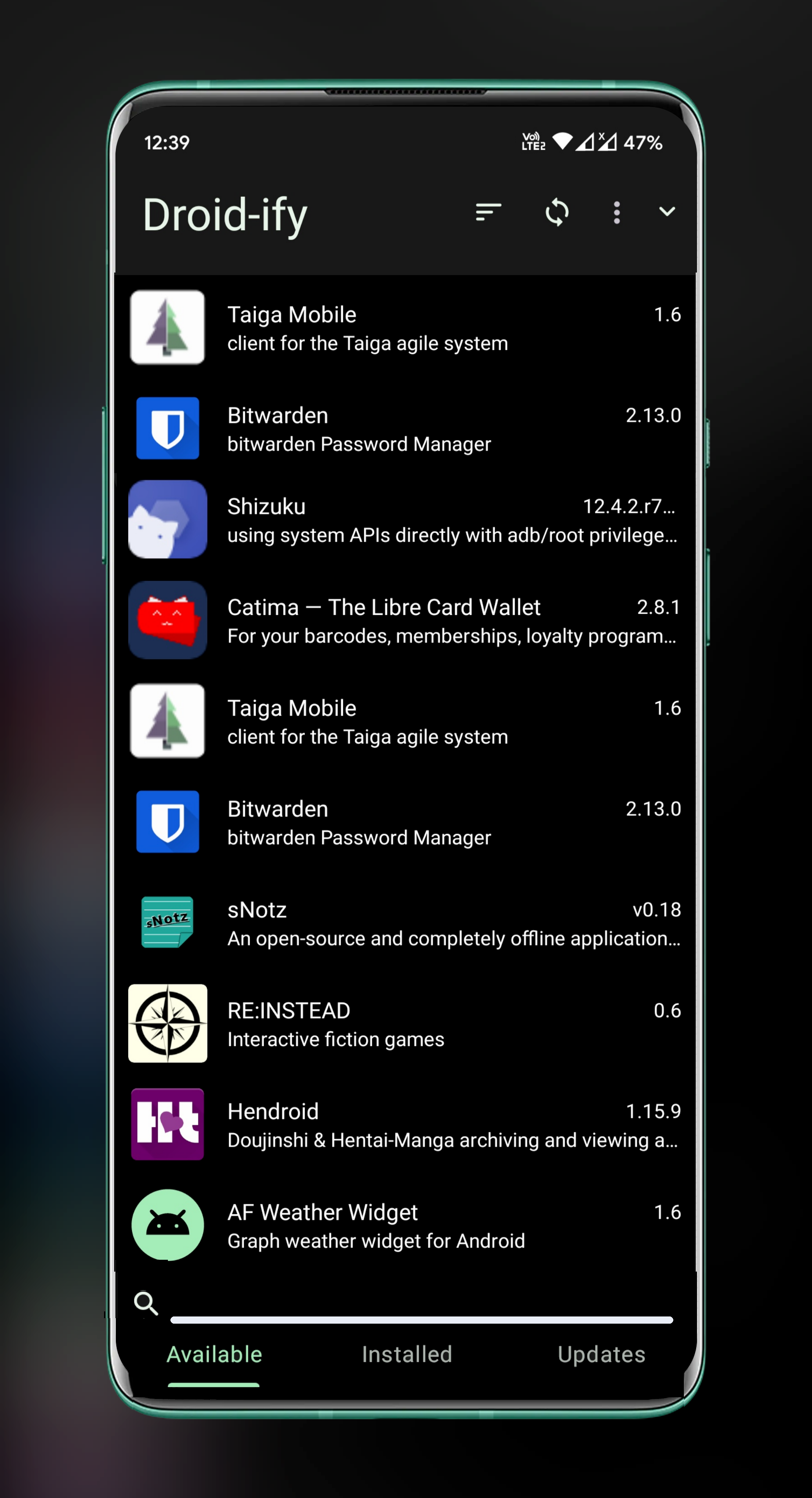 [Feature Request] Change the tab switching animation? · Issue #102 · Droid-ify/client · GitHub