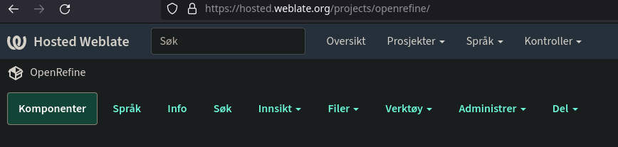 Consistent navigation-menu options · Issue #9532 · WeblateOrg/weblate · GitHub
