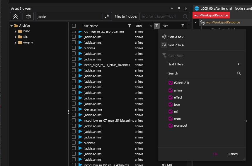 QoL (UI) bugs/features · Issue #734 · WolvenKit/WolvenKit · GitHub