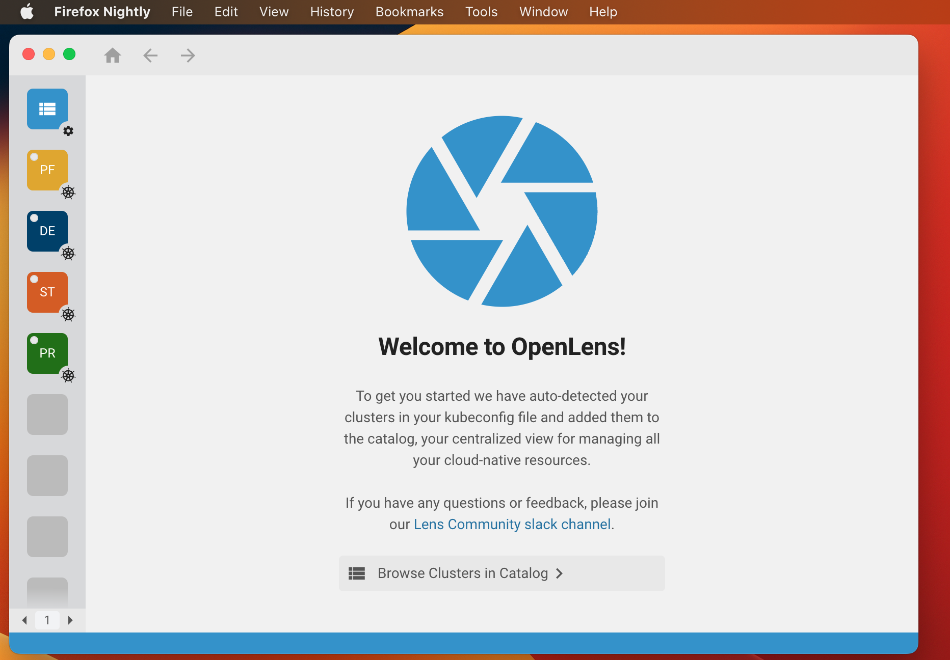 Window can't be focused when opened from menubar icon · Issue #6682 · lensapp/lens · GitHub