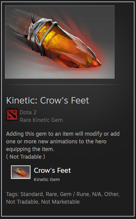 I can't sell or trade Crow's feet. · Issue #9988 · ValveSoftware/Dota2-Gameplay · GitHub