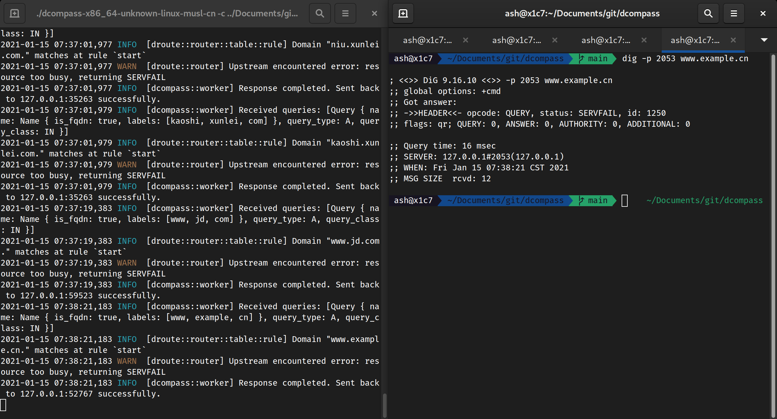 "unable to enqueue message" when `AsyncClient ` sends too many requests · Issue #1276 · hickory ...