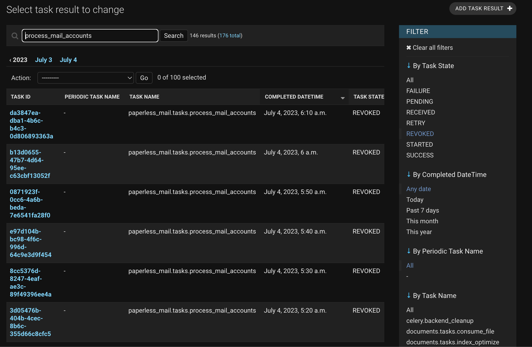 [BUG] paperless_mail.tasks.process_mail_accounts always results in ...