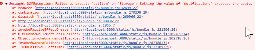 Notifications Local Storage Exceeded Quota · Issue 815 · Headlamp K8sheadlamp · Github 