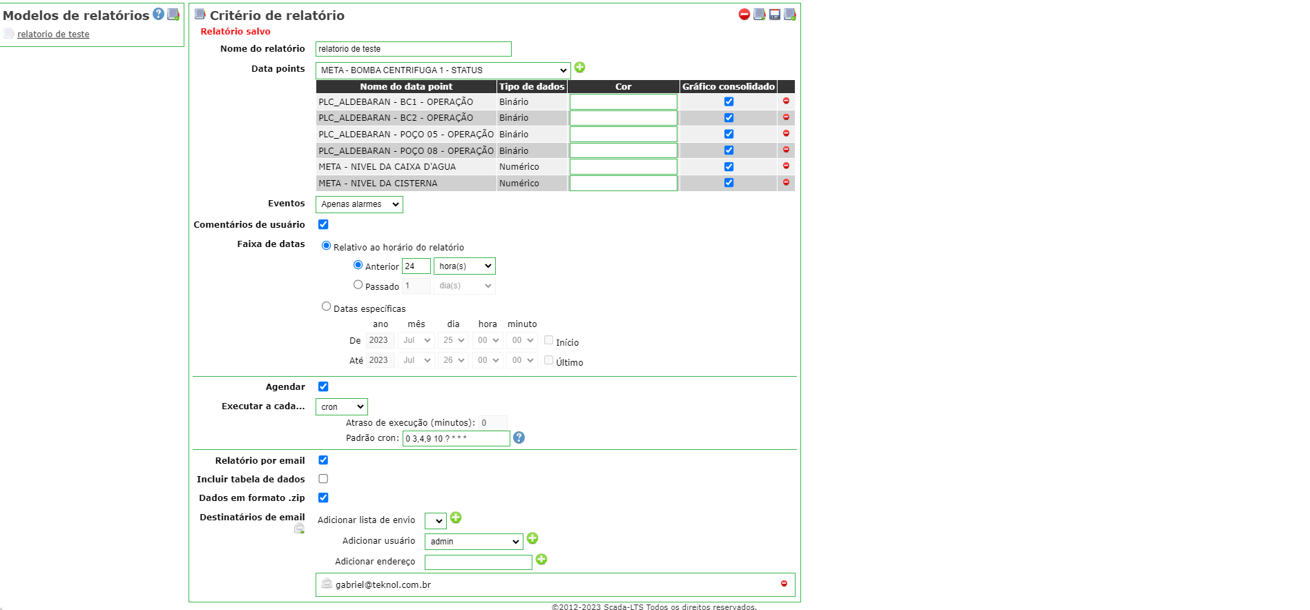 Creation Of Directory Insertion Field For Storing Reports · Issue 2639 · Scada Ltsscada Lts