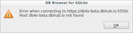 Cert error against dbhub.io + crash · Issue #1445 · sqlitebrowser/sqlitebrowser · GitHub