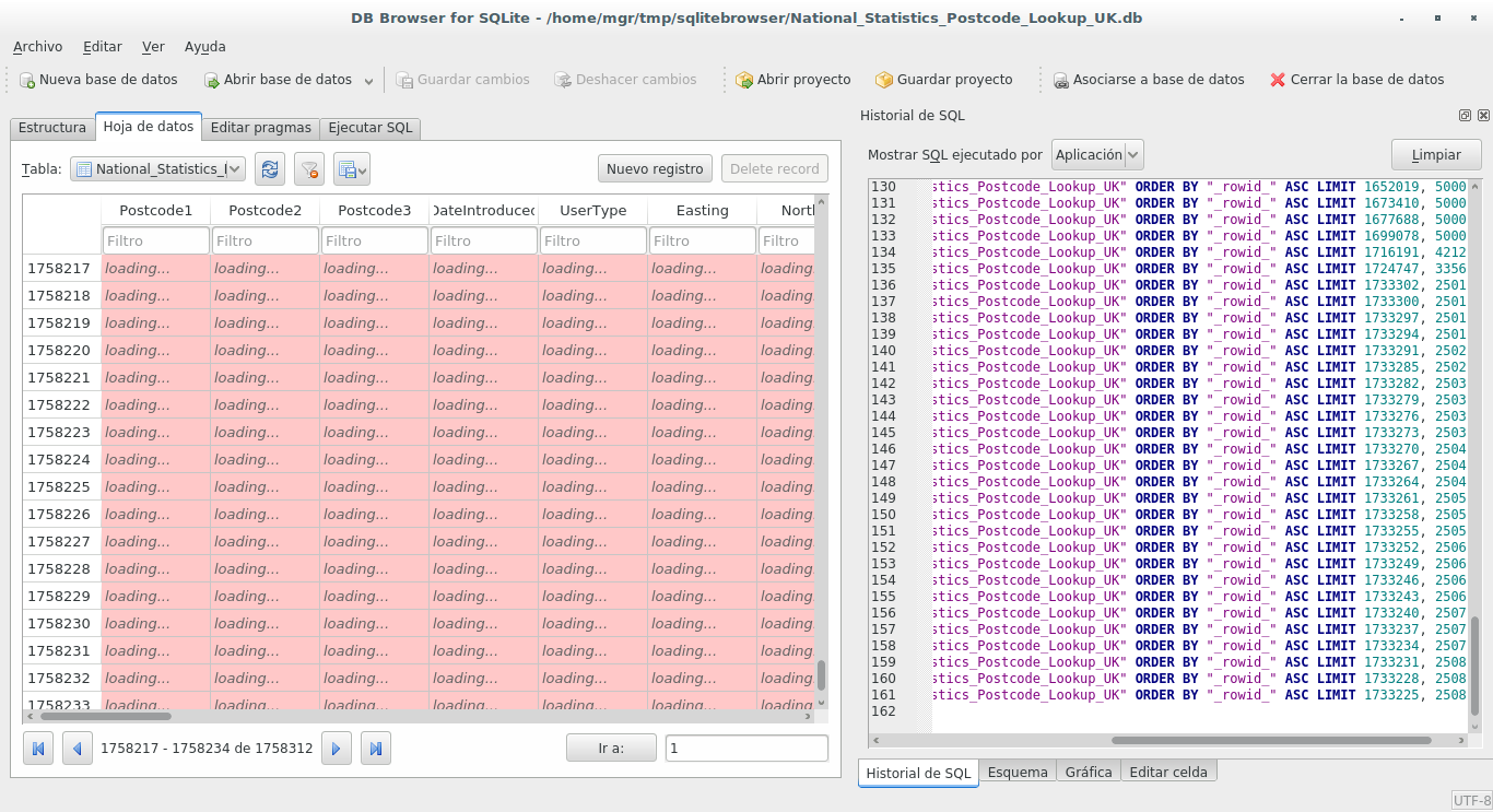 Crash when opening a second database while the data browser from the first is still loading ...