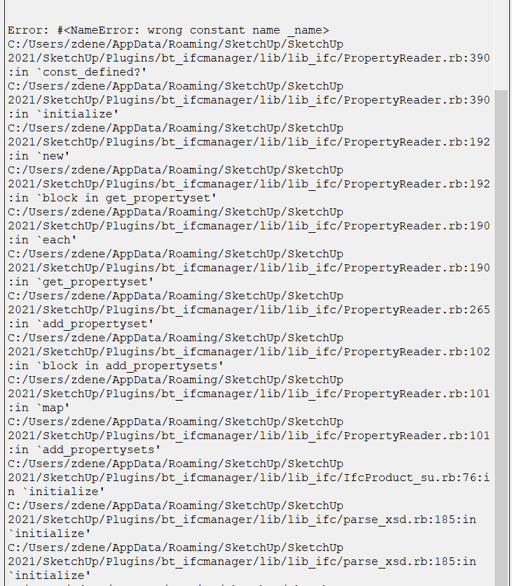 230629 - errors on export · Issue #46 · BIM-Tools/SketchUp-IFC-Manager · GitHub
