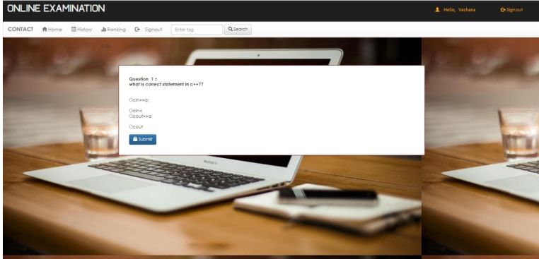 Github Vachanajrai Online Examination System Examination Processes