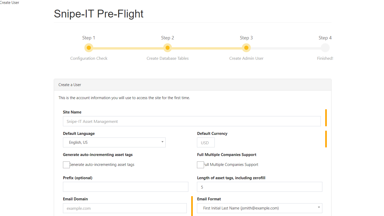 Pre Flight Step Create Admin User Loop · Issue 13238 · Snipesnipe It · Github 