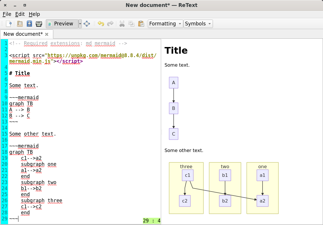 Can ReText support the mermaid? · Issue #535 · retext-project/retext ...