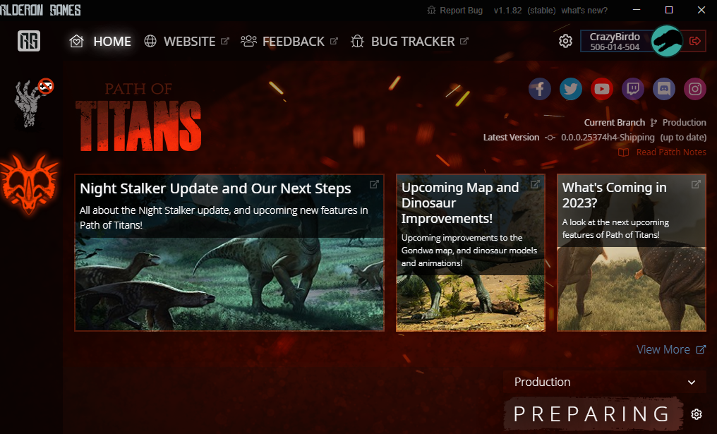Launcher Preparing Loop Game Not Opening · Issue 11822 · Alderon Gamespathoftitans Bugs