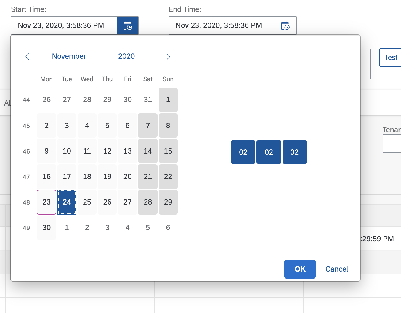 DateTimePicker : On selection shows a different date and time in chrome ...
