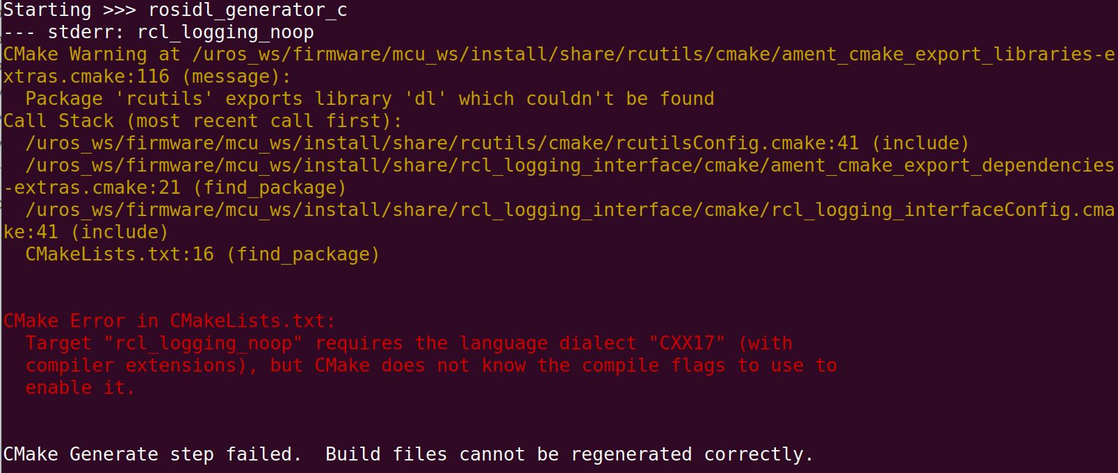 Error build the precompiled library · Issue #1447 · micro-ROS/micro_ros_arduino · GitHub