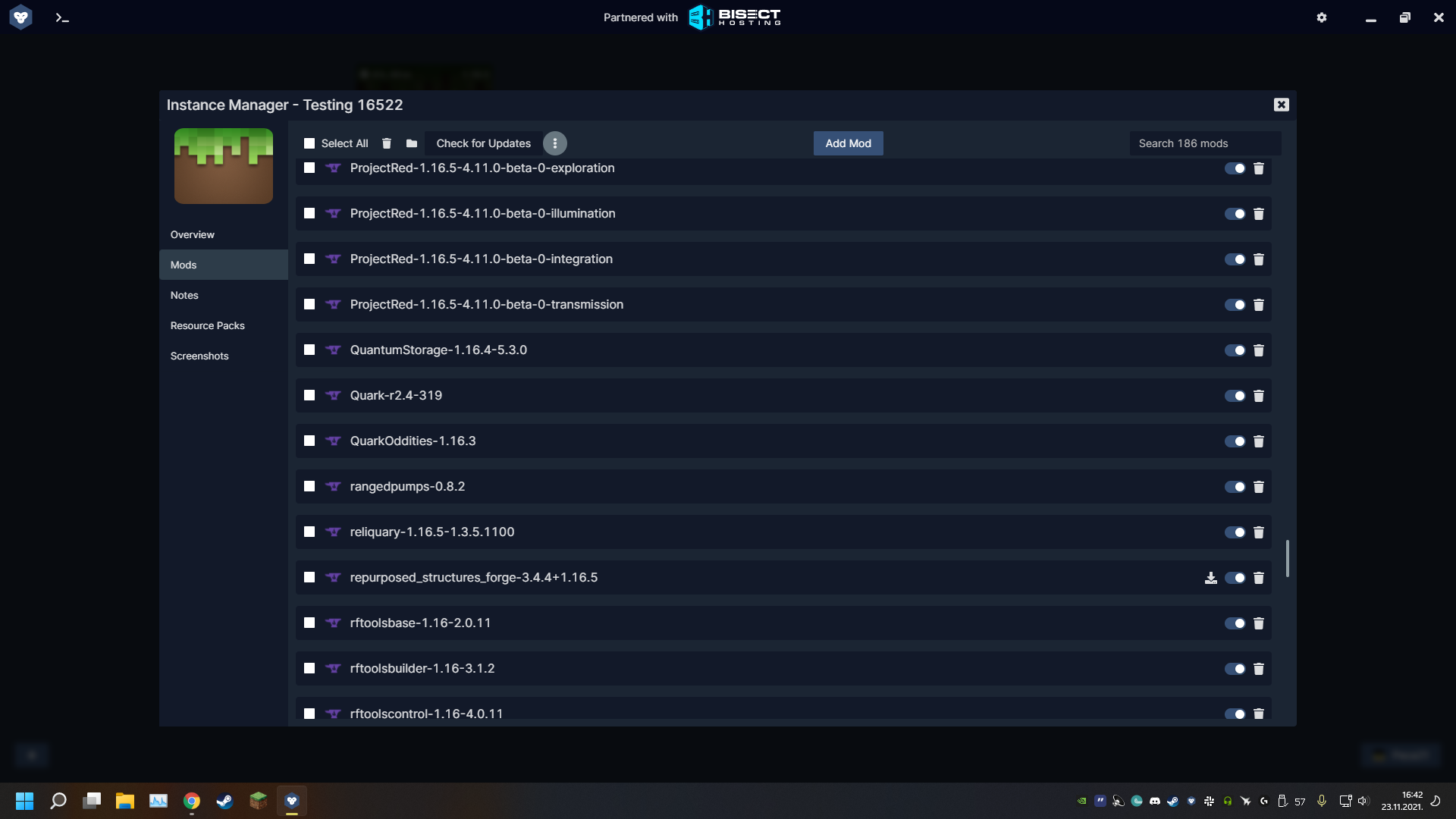 Clicking on three dots in the instance manager -> mods doesn't do anything · Issue #1173 ...
