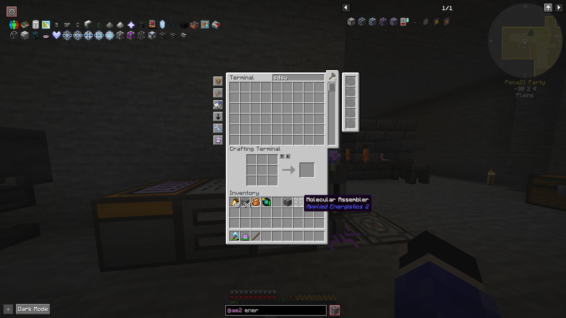 REI cannot show recipe ingredient or use after search in ae2 crafting ...