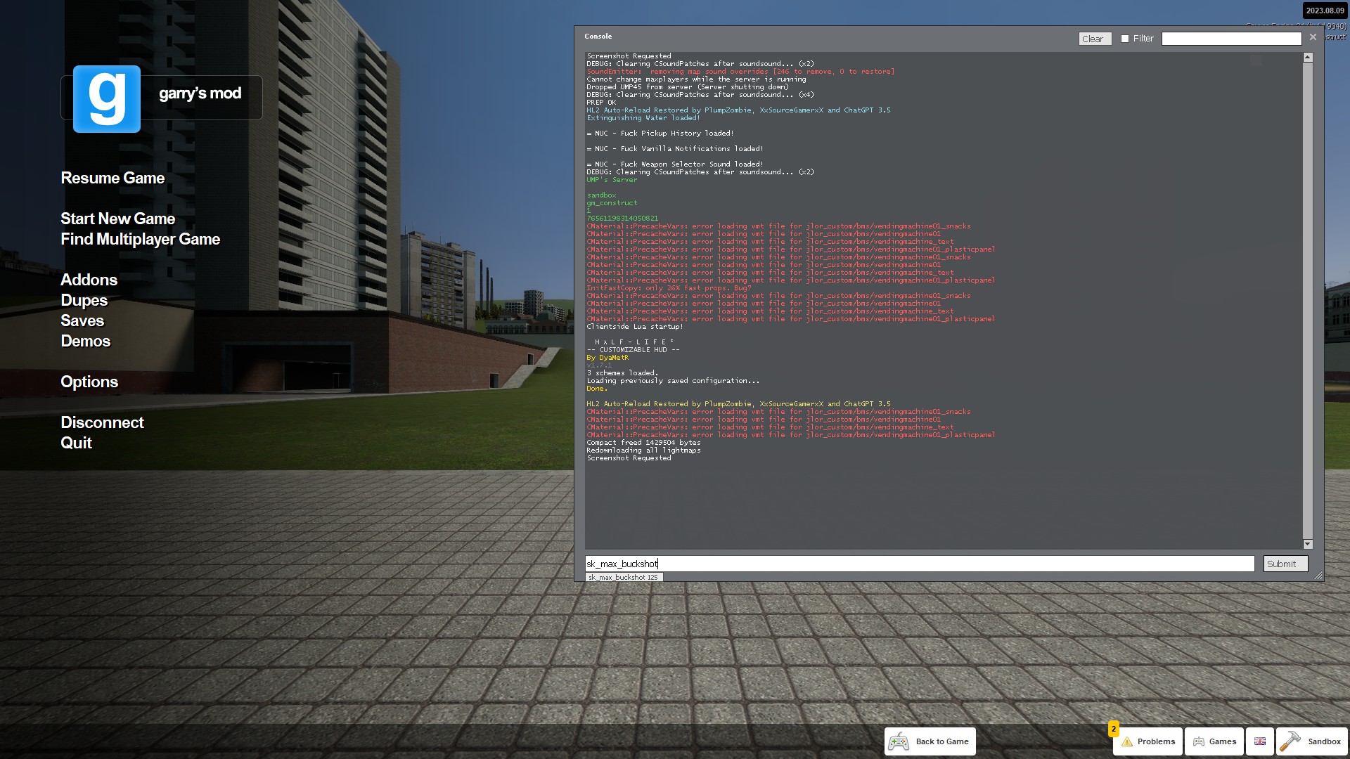 Incorrect buckshot limit for 0 ammo limit (aka HL2 values) · Issue #5564 · Facepunch/garrysmod ...