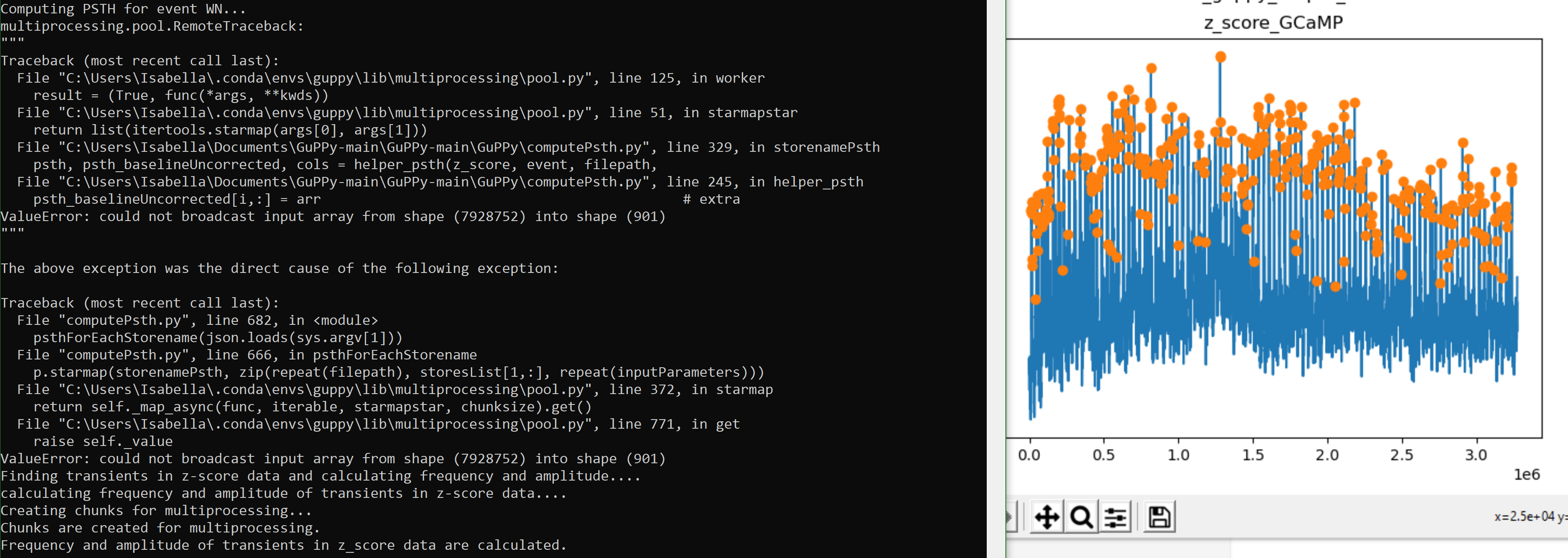 Vizualization GUI error · Issue #45 · LernerLab/GuPPy · GitHub