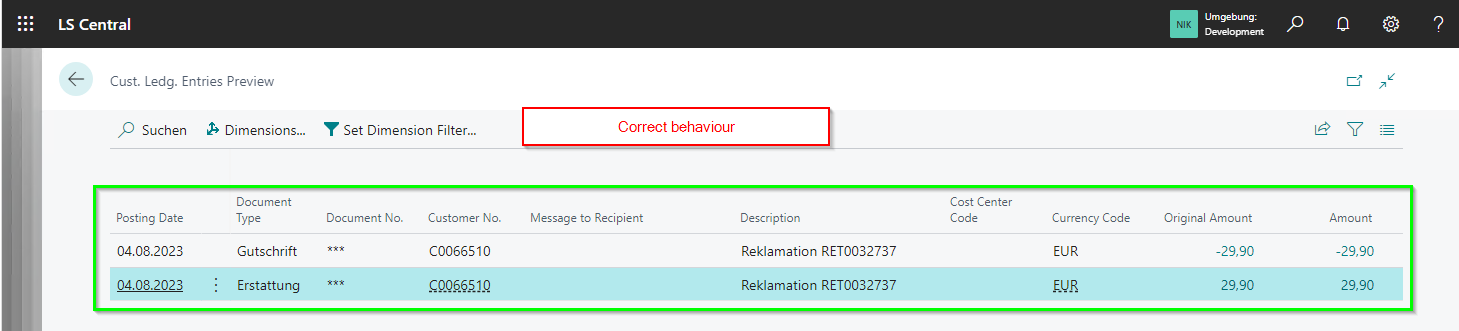 Page 6630 "Sales Return Order", Action "GetPostedDocumentLinesToReverse ...