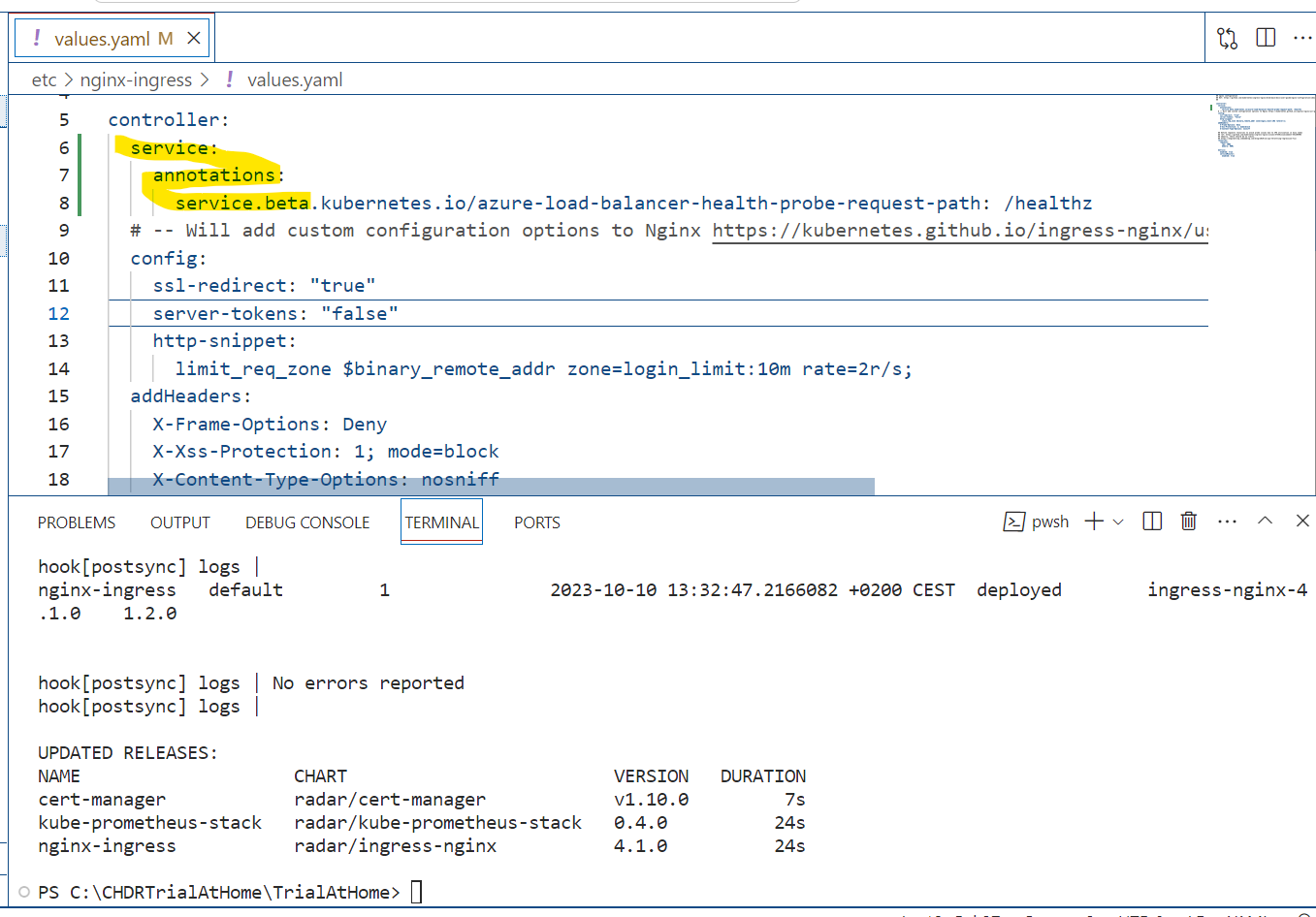 [BUG] New azure-load-balancer-health-probe-request-path not working with rewrite-target · Issue ...