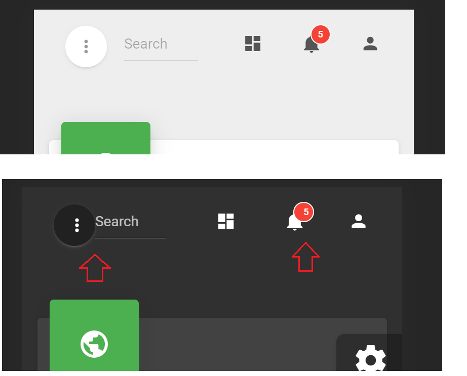 [Bug] Layout partially broken on dark mode · Issue #18 · creativetimofficial/ct-vuetify-material ...