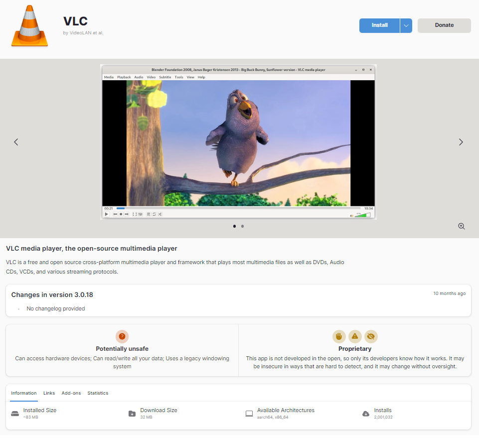 Rework of the App screen Permissions clickable header and its pop-up · Issue #1933 · flathub ...