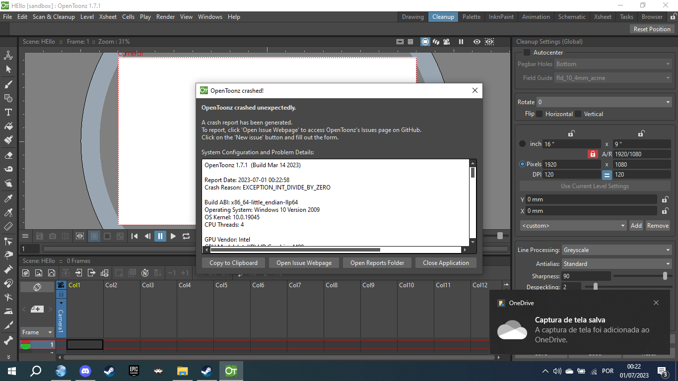 Audio crash · Issue #4985 · opentoonz/opentoonz · GitHub