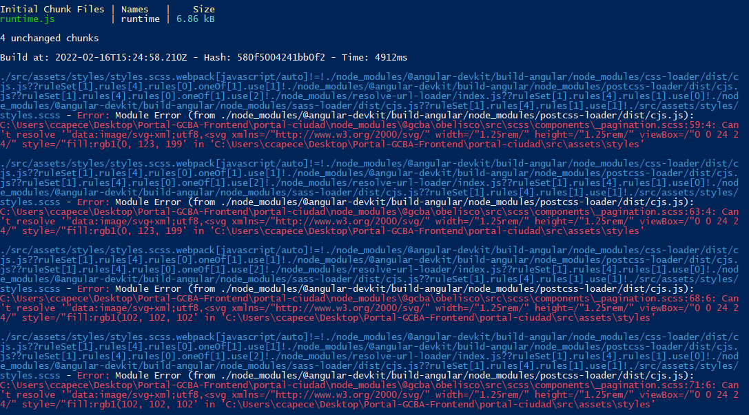 Falla al compilar integrado en un proyecto de angular · Issue #45 · gcba/Obelisco · GitHub