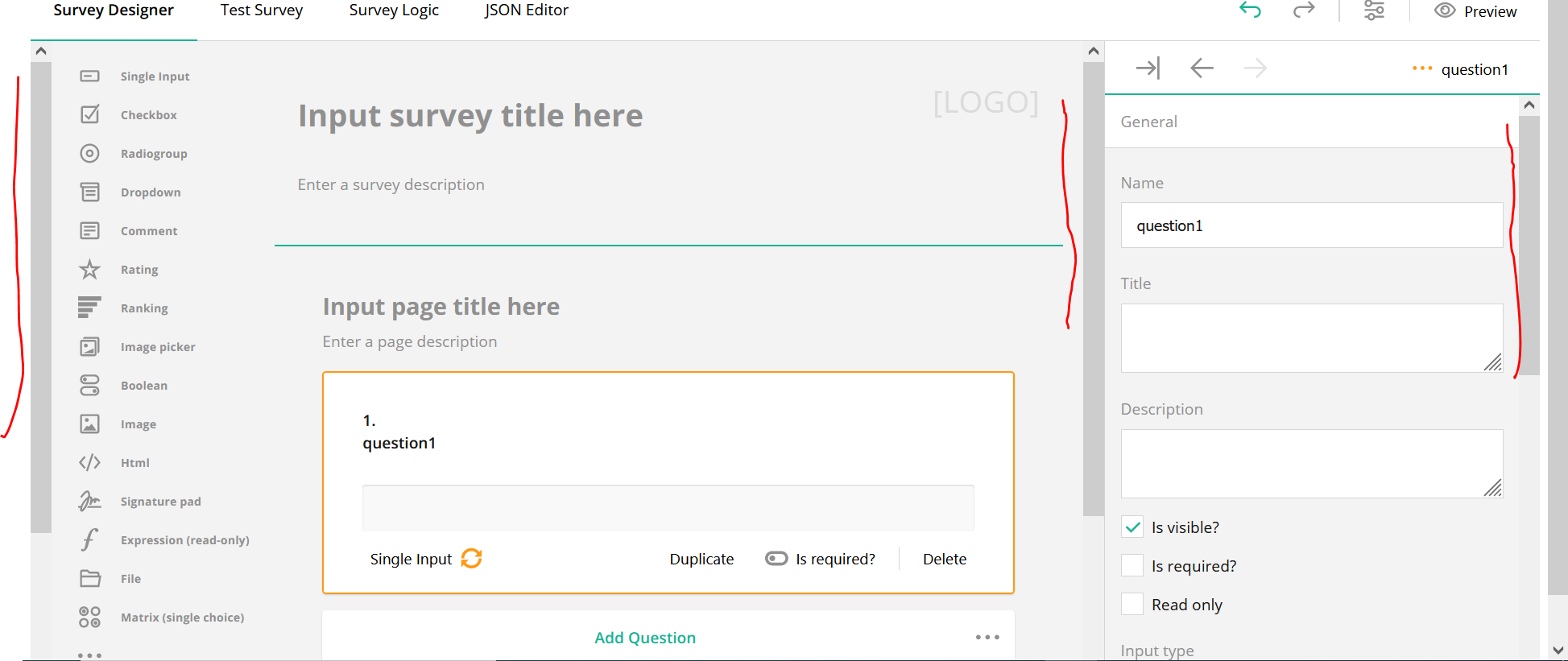 React Creator V2 - Vertical scrollbars for Toolbox, Property Panel and Page Layout Panel appear ...