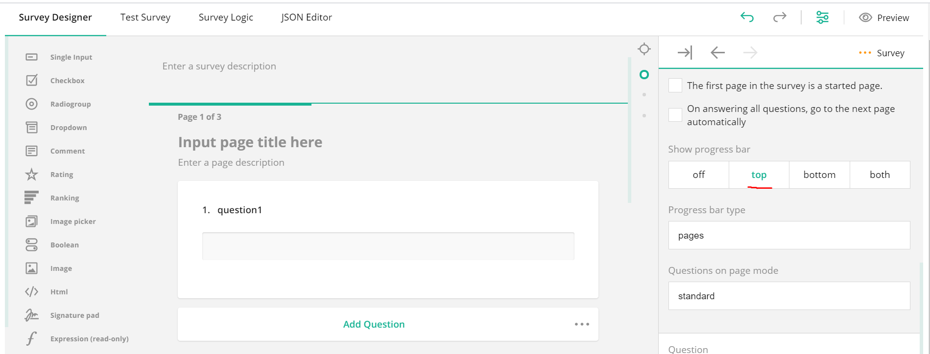 Progress Bar does not work/appear correctly on Designer Page in Creator V2 React version · Issue ...