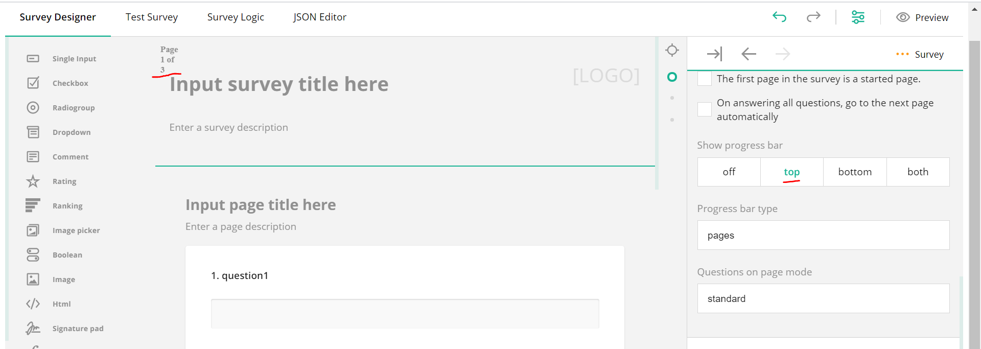 Progress Bar does not work/appear correctly on Designer Page in Creator V2 React version · Issue ...